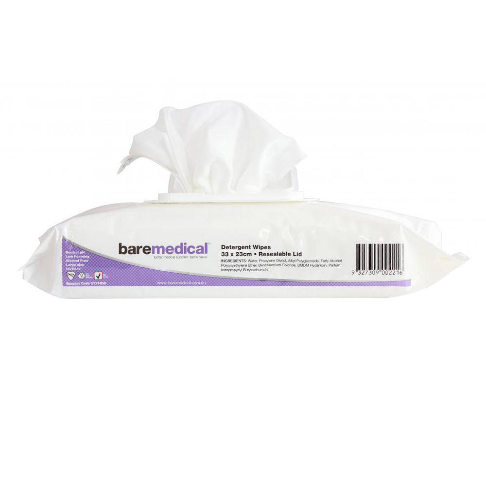 Detergent Neutral Surface Cleaning Wipes - Bare | MEC The Medical ...